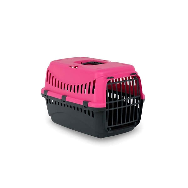 Caisse de transport NAYECO animaux de petite taille - rose - 46x31x32cm ...