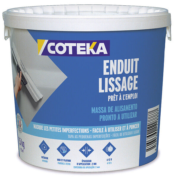 Coteka enduit lissage pate seau 1.5 kg | Bricorama